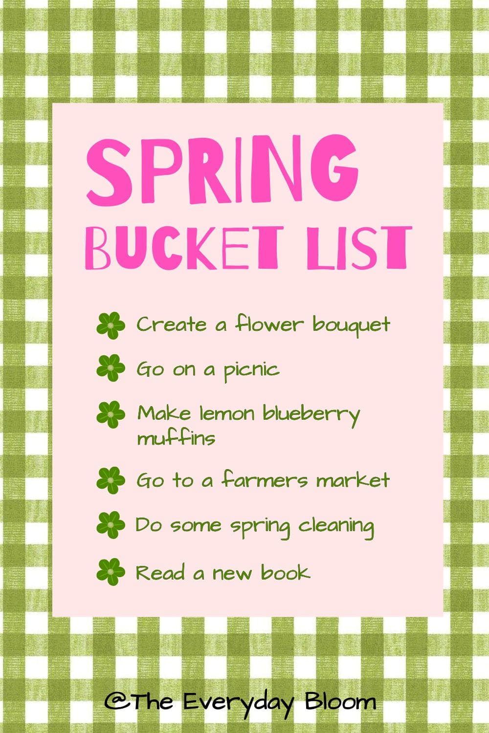 5 Spring Bucket List Ideas You Need to do This Spring